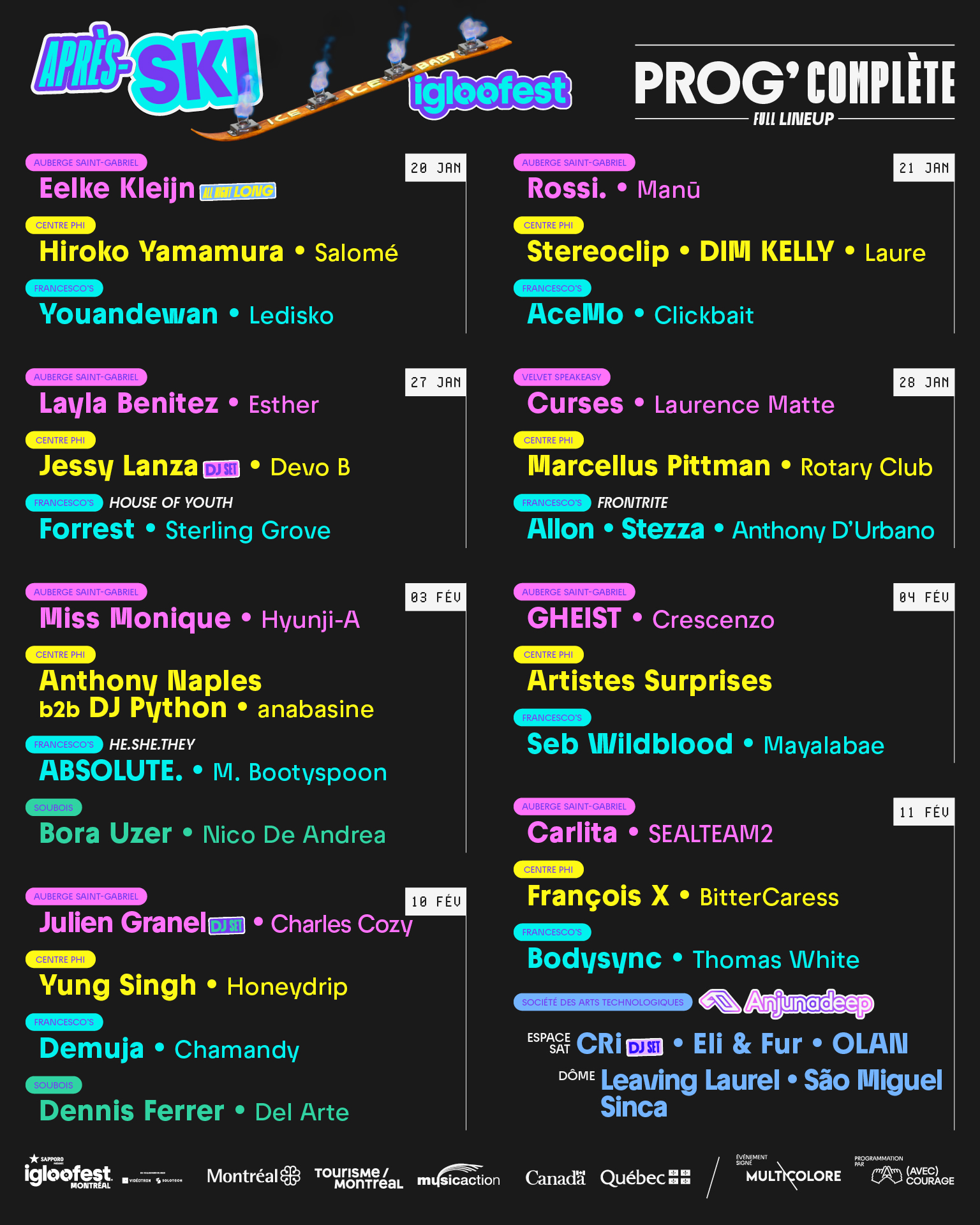 IGLOOFEST Montreal introduces a series of 27 Après-Ski nights Montreal ...
